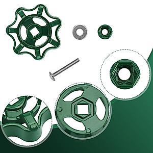 VIDABTE Outdoor Faucet Water Spigot Handle, Hose Bibb Round Wheel Handle Replacement Compatible with Danco 10006, 10006 Hose Bibb Handle (0.26'' Square Stem)