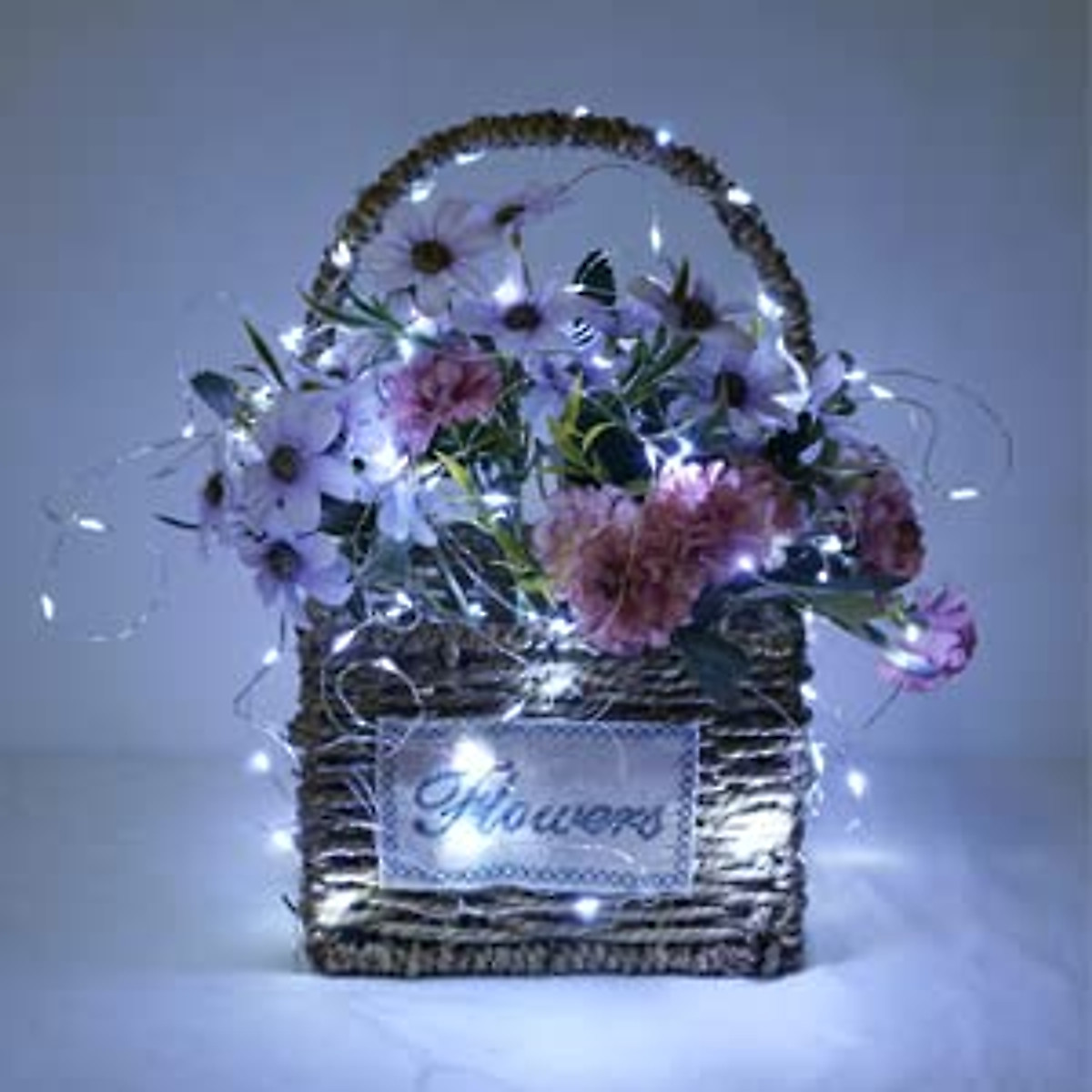 Cynzia 15 Pack Fairy String Lights, 30LED 9.8FT Battery Operated Starry Lights, Silver Wire Mini Firefly String Light for Wedding, DIY, Party, Christmas, Bedroom Decorations (Cool White)