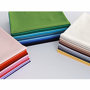 COTTONVILL 20COUNT Cotton Solid Quilting Fabric (2.5inch Strip, 18-Haute Red)