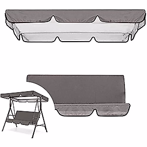 Waterproof Swing Ceiling Cover Swing Cover Garden Courtyard Anti-ash and Anti-Falling Sunshade Cover 210D Garden Protective Cover for 2/3-Seater-Swing 22.6.13