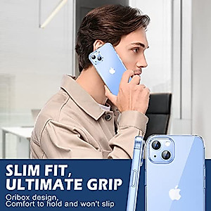 ORIbox for iPhone 13 mini Case Clear,Translucent Matte case with Soft Edges, Lightweight,iPhone 13 mini Phone Clear Case for Women Men Girls Boys Kids