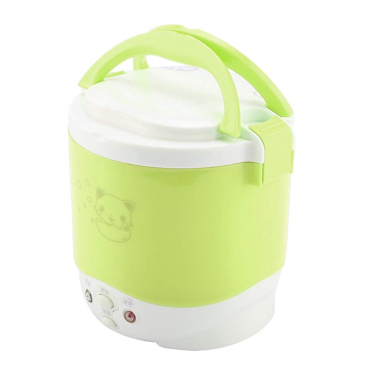 TOPINCN 12V Car Rice Cooker, Portable Mini Rice Cooker 2 Cup Uncooked, 1L Small Electric Rice Cooker and Steamer, Travel Rice Cooker for 2 People, for RV, Truck, Camp Trip,