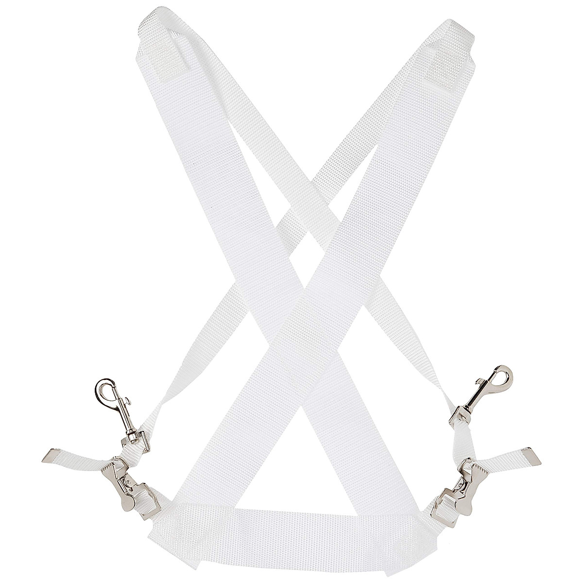 Ludwig LF350W White Parade Marching Bass Drum Sling | Marching Band Straps | for Band Practice, Concerts and Musical Events