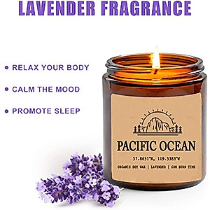 Pacific Ocean - California Scented Candle - Organic Soy Wax - Gift for Her - Gift for Him - New Home Gifts - Birthday Gift for Friend - National Park Gifts - State Candles
