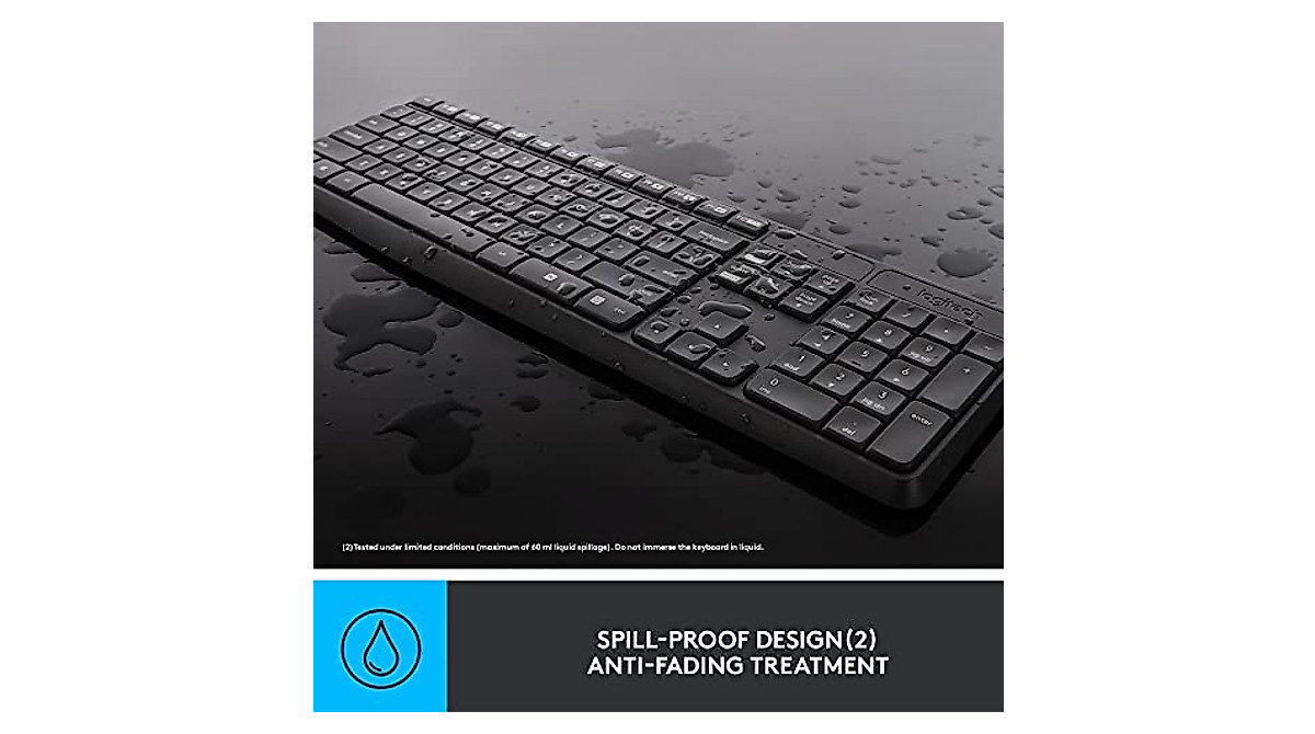 Logitech MK235 Wireless Keyboard Mouse Combo: Durable, Long Life