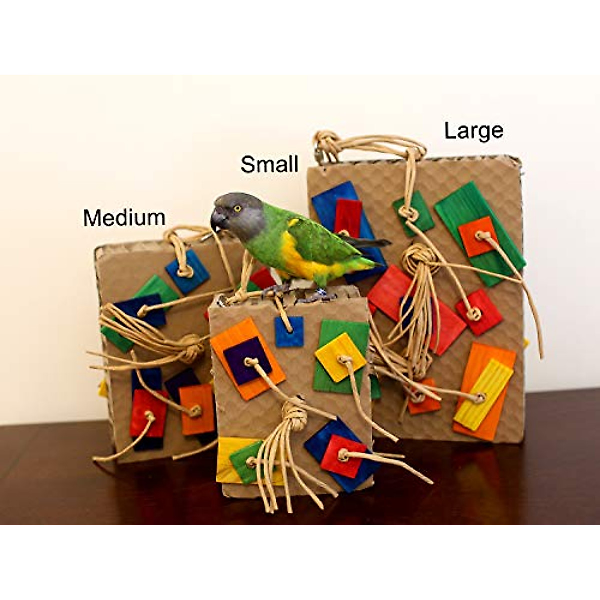 Cardboard Shreddy Toy for Parrots (Choose a Size) (Large)