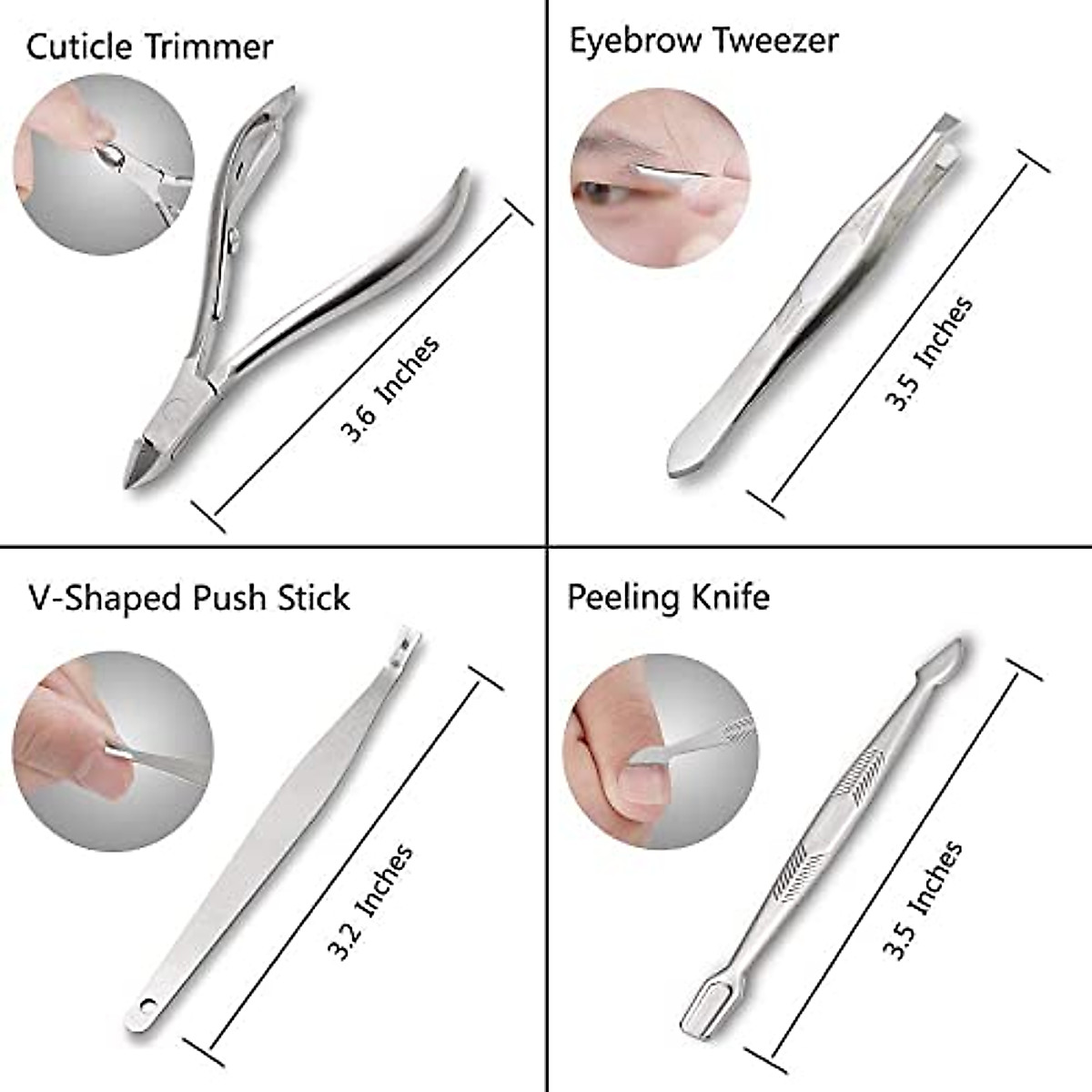 Manicure & Pedicure Set Rose Gold (12 pc)