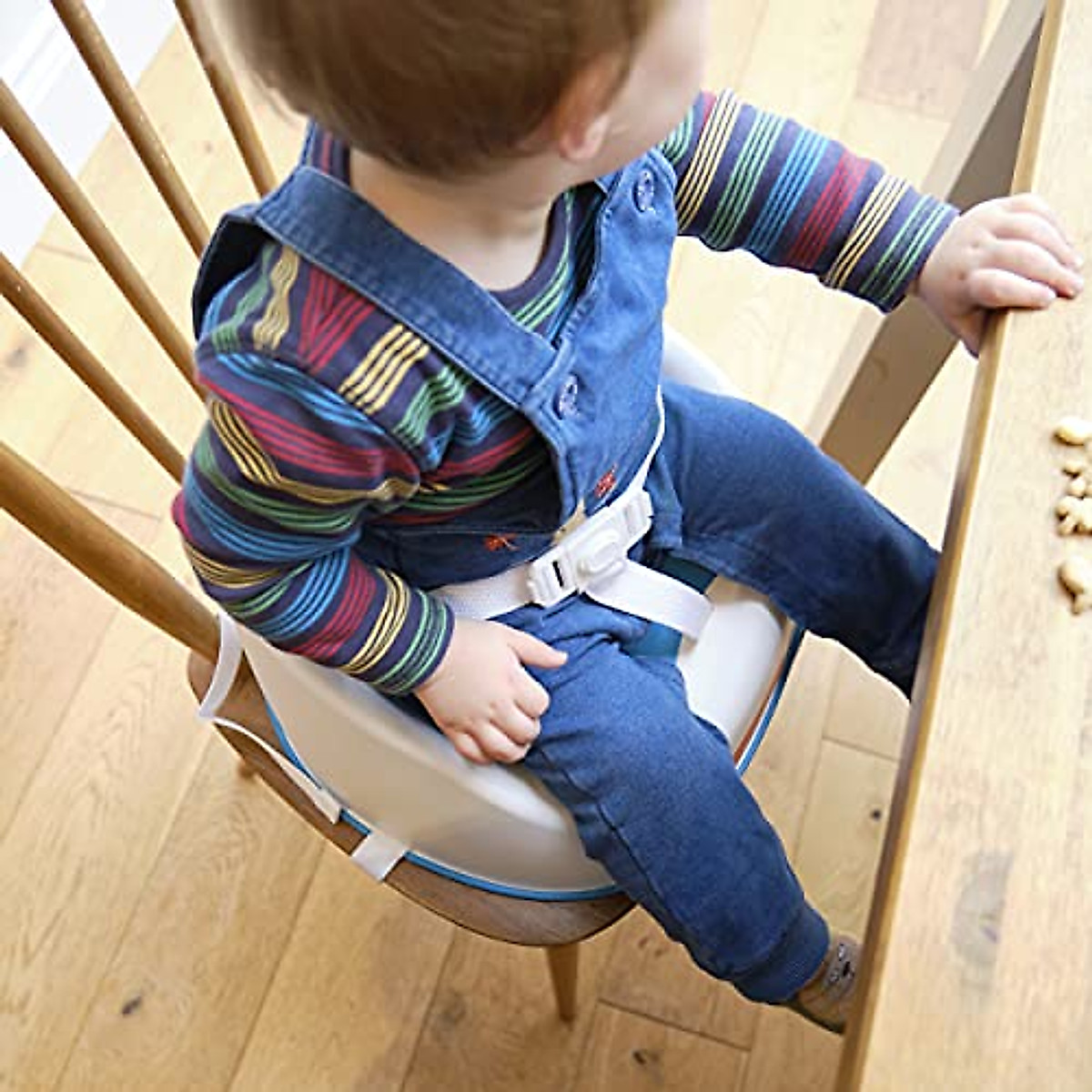 Prince Lionheart Squish Booster Seat, Berry Blue, 3-Point Harness and Dual-Strap System, Easy to Wipe Clean, and Lightweight