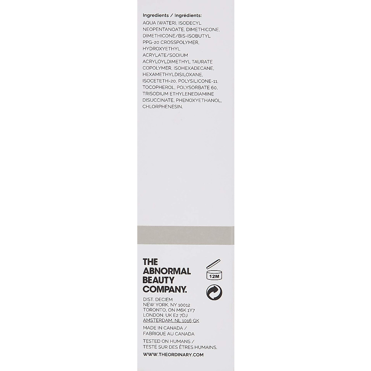 The Ordinary High-Adherence Silicone Primer 1 oz/ 30 mL