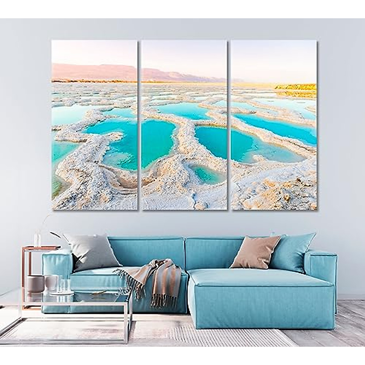 Dead Sea Coast Canvas Print 1 Panel / 36x24 inches