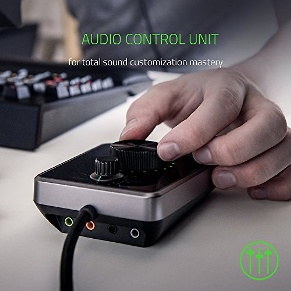 Razer Tiamat 7.1 v2 Gaming Headset: Dual Subwoofers - Audio Control Unit - Rotatable Boom Mic - Works with PC - Classic Black