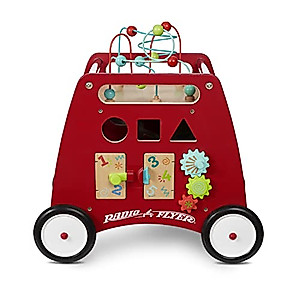 Radio Flyer Deluxe Push & Play Cube Walker, Walker Toy for Ages 1-3