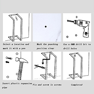 Spotact Stainless Steel Wall Mounted Towel Rack Black 16.34 * 7.95 * 5.63 in Storage Organizer Holder Modern Industrial Large Shelf for Bathroom Spa Shower Tub Décor