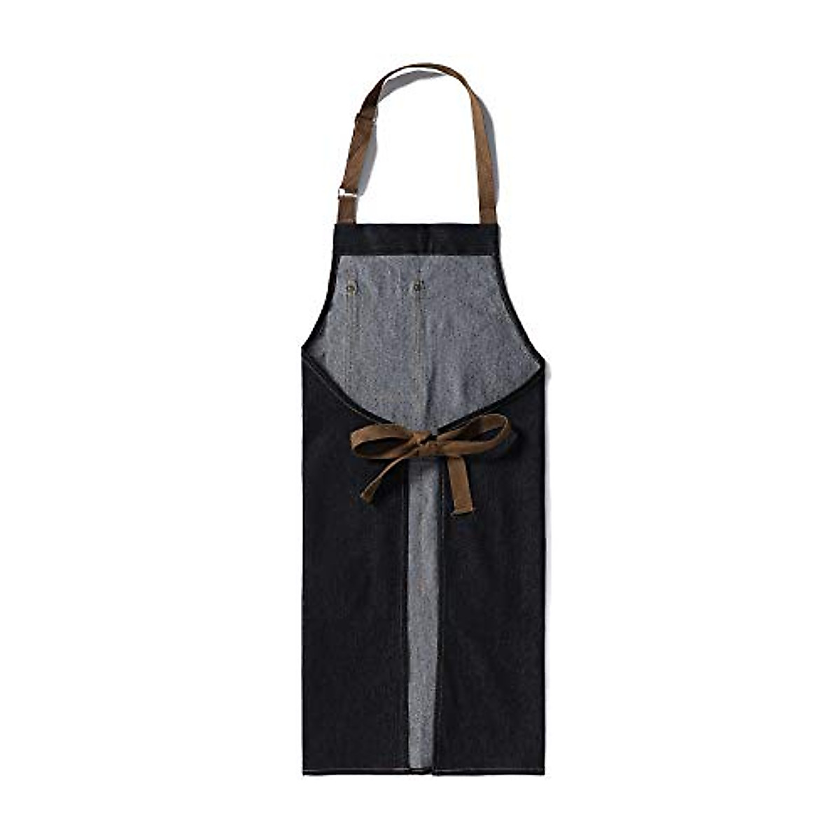 eywlwaar Denim Apron with 3 Pockets Unisex Jean Apron Adjustable Bib Apron for Work Kitchen Cooking 30.3 "x 26.57" Black