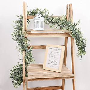 Whonline 3 Packs 17.1ft Artificial Eucalyptus Garlands Greenery Garlands Bulk Fake Vines Faux Hanging Plants for Wedding Table Backdrop Arch Wall Party Home Decor