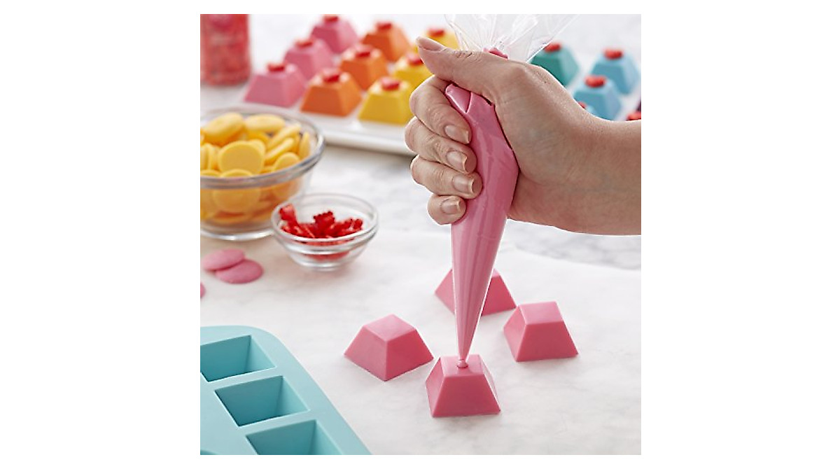 Wilton Silicone Gem Candy Mold - 12 Cavities for Chocolates & Gelatin