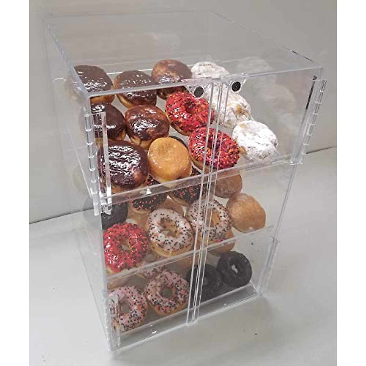 Self Serve Pastry or donut display case 3 trays for deli bakery convenience stores Display it and keeps fresh
