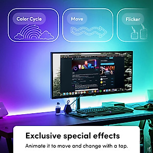 LIFX Lightstrip Color Zones, Wi-Fi Smart LED Light Strip, Full Color with Polychrome Technology™, No Bridge Required, Works with Alexa, Hey Google, HomeKit and Siri, 80" Kit