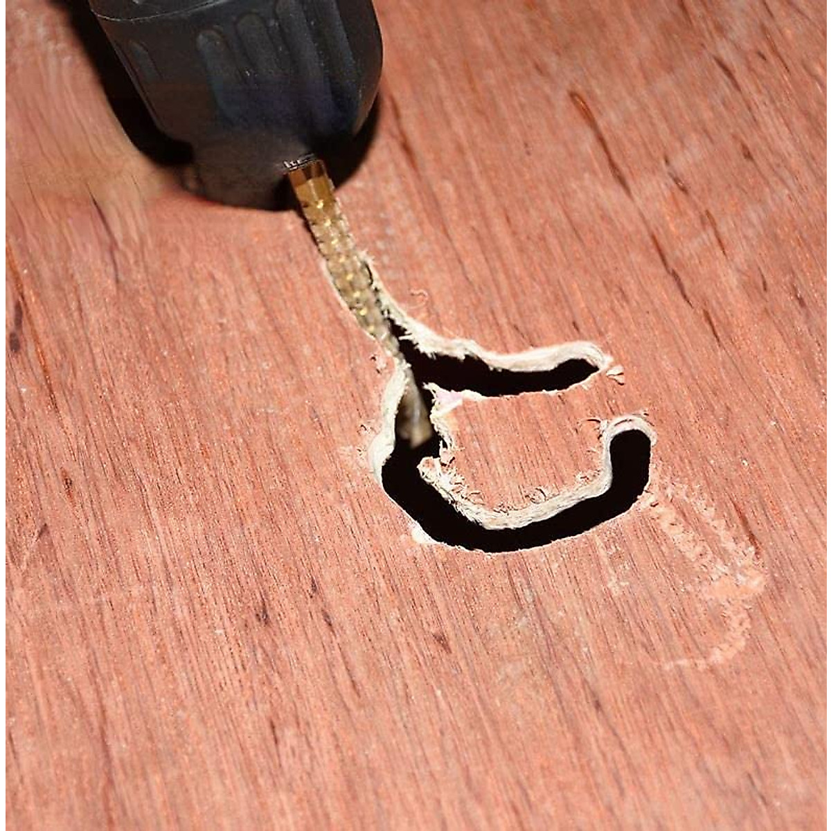 Hovico 6pcs 3-8mm Titanium HSS Drill & Saw Bit Set Cutting Carpenter Wood Metal Plastic Hole Tool