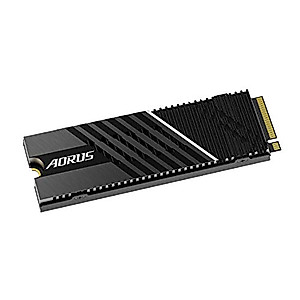 GIGABYTE AORUS Gen4 7000s SSD 2TB PCIe 4.0 NVMe M.2, Nanocarbon Coated Aluminum Heatsink, 3D TLC NAND, SSD- GP-AG70S2TB