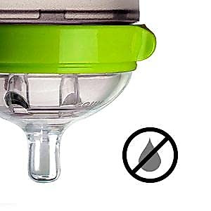 ROMIRUS Bottle Collars Rings Replacement for Comotomo Baby Feeding Bottles, 4 Count (Green)