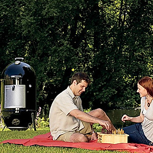 Weber 22-inch Smokey Mountain Cooker, Charcoal Smoker,Black