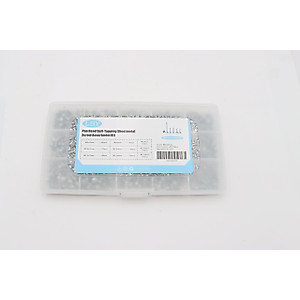 LBY 900pcs M2.3 M2.6 M3 Pan Head Self-Tapping Sheetmetal Screw Assortment Kit, Carbon Steel, Zinc-Plated
