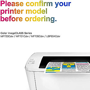 Uniwork Compatible Toner Cartridge Replacement for Canon 046 46H CRG-046 for Color ImageCLASS Laserjet MF733Cdw MF731Cdw MF735Cdw LBP654Cdw Printer Tray (Black, Cyan, Magenta, Yellow)