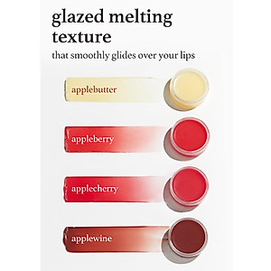 NOONI Korean Lip Butter Overnight Melting Balm (Applebutter) Lip Mask, with Shea Butter and Vitamins | Hydrating, Nourishing, Lip Balm, Soothing, Moisturizing, Softening, Korean Skincare