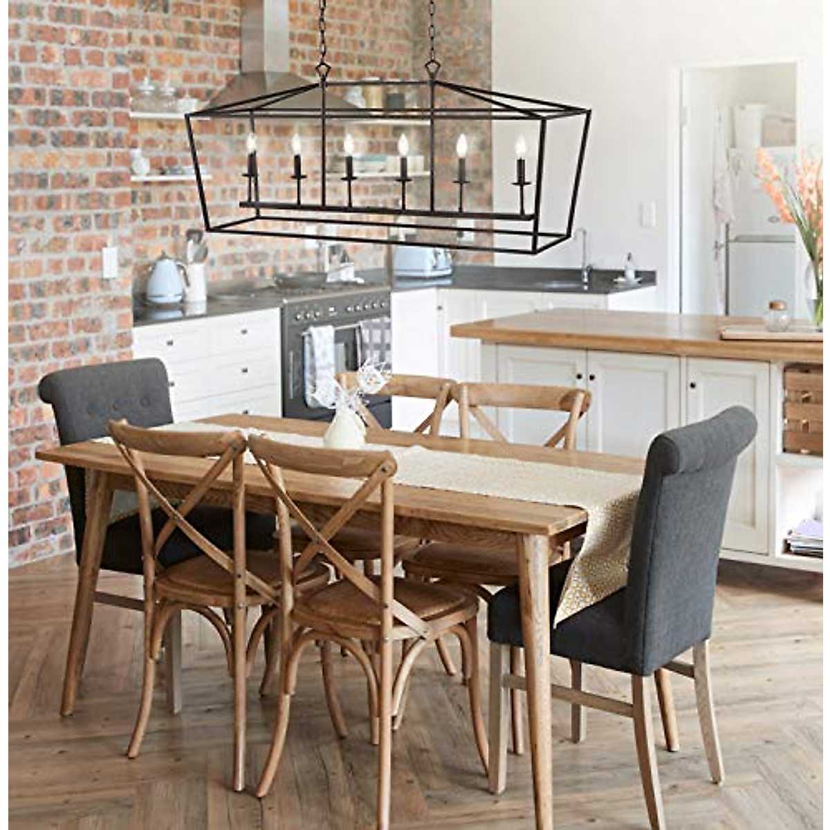 JONATHAN Y JYL7439A Pagoda Lantern Dimmable Adjustable Metal LED Pendant Classic Traditional Farmhouse Dining Room Living Room Kitchen Foyer Bedroom Hallway, 49 in, Oil Rubbed Bronze