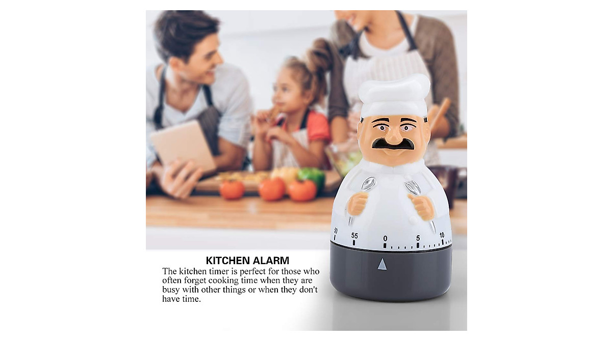 Timer - Chef Timer Dial Kitchen Timer Cooking Alarm Analogue Clock Bell ...