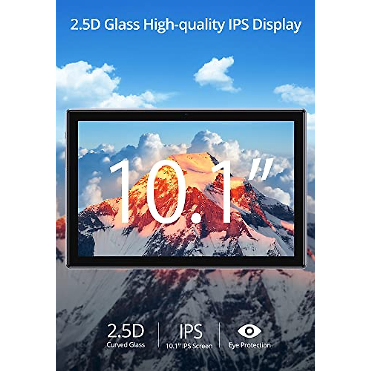 Dragon Touch 10 inch Android Tablet - 8GB RAM, 128GB, 1TB Expandable Storage, 10.1" HD Display, Android 12 Tablets, Octa Core Processor, 13MP Camera, 2.4Ghz & 5G WiFi, GPS, Compatible Docking Keyboard
