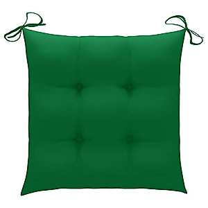 imasay Chair Cushions 2 pcs Green 15.7x15.7 x2.8 Fabric