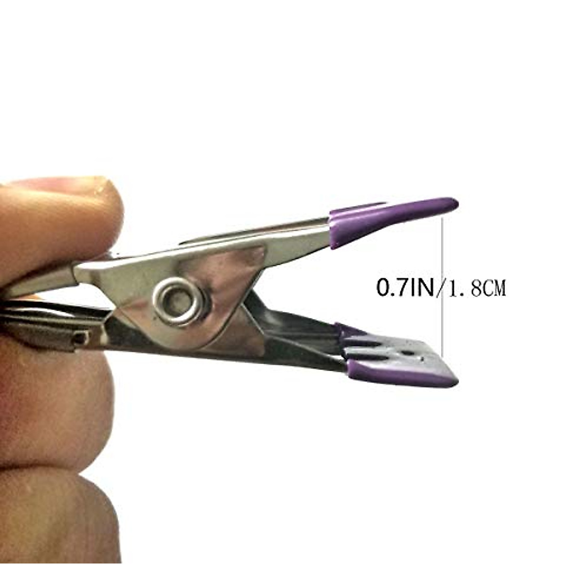 FOMMEN Stainless Steel Clothes Pins: 30 Packs Metal Beach Towel Clips, Pool Cover Clips,Heavy Duty Close Pins ，Hanging Towel Clamp Cloth Clips，Beach Chair Towel Clip