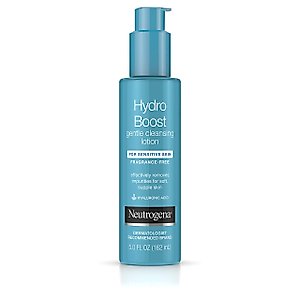 Neutrogena Hydro Boost Gentle Cleansing Lotion 5 Ounce Fragrance-Free (147ml)
