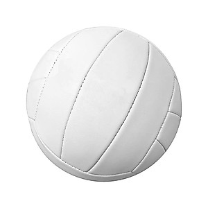 BESTSOCCERBUYS.COM All White Deflated Volleyball Balls for Autographs Official Size & Weight Without Any Imprint (Official Size)