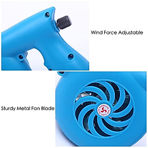 Electric Fireplace Bellows, BBQ Fan Air Blower, Outdoor Cooking Fan Charcoal Starter Fan Cordless Bellows Grills BBQ Camping Barbecue Fire Bellows (Extended Duct)