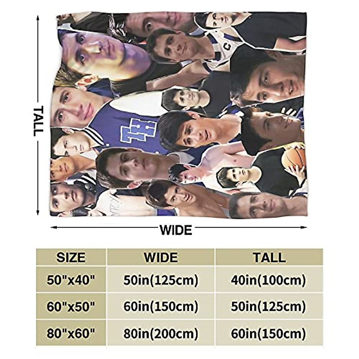 Blankets Nathan Scott Collage Soft and Comfortable Warm Fleece Throw Blankets Yoga Blankets Beach Blanket Picnic Blankets for Sofa Bed Camping Travel