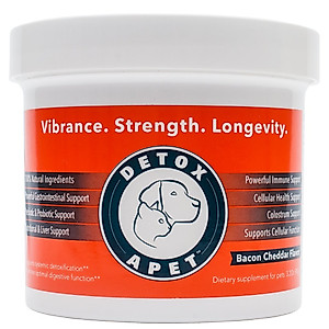 DETOXA-PET Powder, Powerful Nutritional Supplement for Pets, Works Wonders! Dog & Cat Detox, Liver Detox for Dogs, Cats,10 Bill CFU Probiotics, Enzymes, Herbs, Vitamins, Minerals, Immediate Benefits!