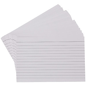 Q-Connect Record Card 152x102mm Ruled Feint White (100 Pack)