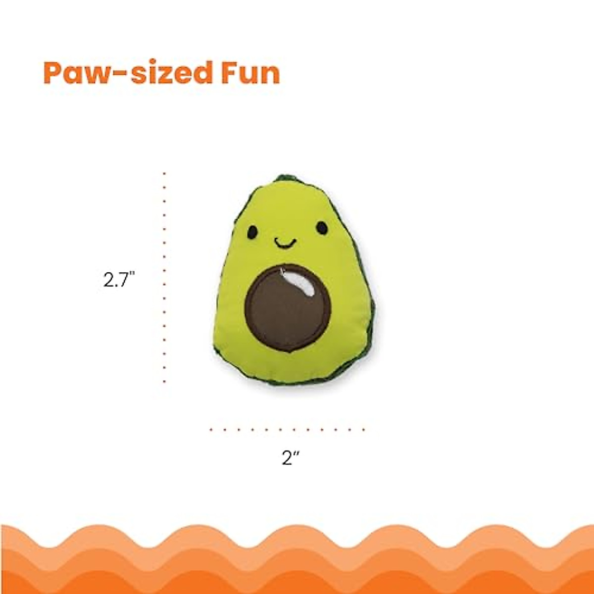 Catstages Lil' Avocato Dental Health Catnip Cat Chew Toy