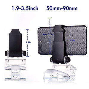 PS4 Controller Phone Clip, PS4 Slim Pro Controller Grip for Android Smart Phone, 180 Degree Gaming Holder Mount Stand Bracket for PlayStation 4 Game Controller 6 in Samsung, Pixel, OnePlus