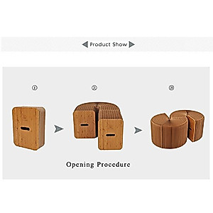 AlienTech Home Furniture Softeating Modern Design Accordin Folding Paper Stool Sofa Chair Kraft Paper Relaxing Foot Stool-Fashion Paper Design, Ideal for School, Kitchen ,Living & Dining Room