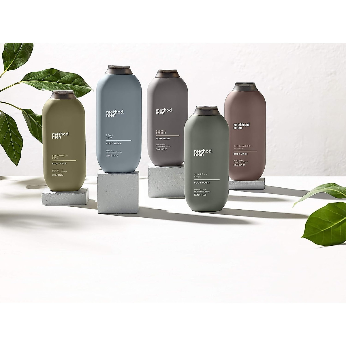 Method Men Body Wash, Cedar + Cypress, Paraben and Phthalate Free, 18 FL Oz (Pack of 3)