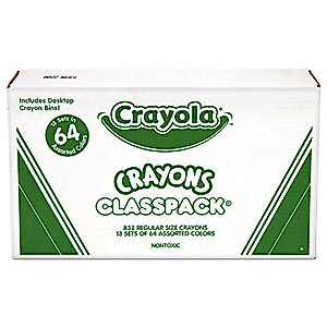 Crayola Crayon Classpack (832 Count), Bulk School Supplies for Classrooms,13 Sets of 64 Crayons, Kids Arts & Crafts Supplies