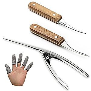ROEDEER Shrimp Deveiner Tool and Shrimp Peeler Set,Shrimp Cleaner and Butterfly Shrimp,Gift for Shrimp Lovers,Home Kitchen Essentials