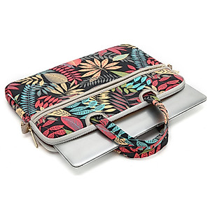 kayond Forest series Black Patten water-resistant Laptop Shoulder Messenger Bag Case Sleeve for 12 Inch 13 Inch Laptop