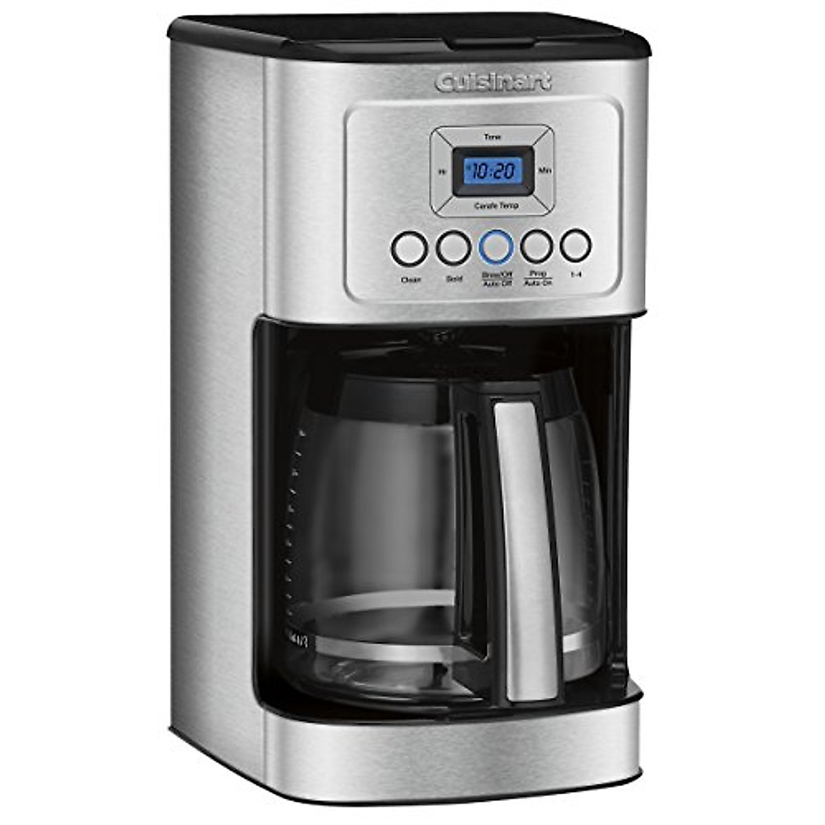 Coffee Maker by Cuisinart, 14-Cup Glass Carafe, Fully Automatic for Brew Strength Control & 1-4 Cup Setting, Stainless Steel, DCC-3200P1