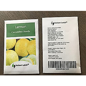 50 Lemon Cucumber Seeds | Non-GMO | Heirloom | Fresh Garden Seeds