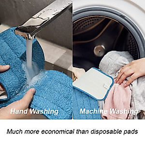 Layers 18"Microfiber Replacement Mop Pads- Reusable Mop Heads Refills fit for Most 16-18inch Spray Velcro Mop, Machine Washable Absorbent Mop Pads- 3Pack